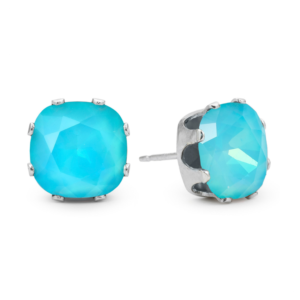 10mm Private Island Crystal Stud Earrings | .925 Sterling | JoJo Loves You